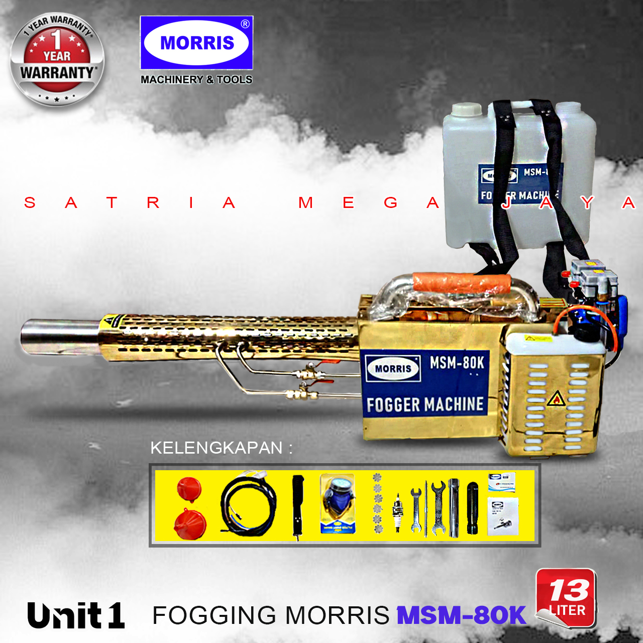 Mesin Fogging Nyamuk Pengasapan Thermal Morris MSM-80K Alat Semprot ...