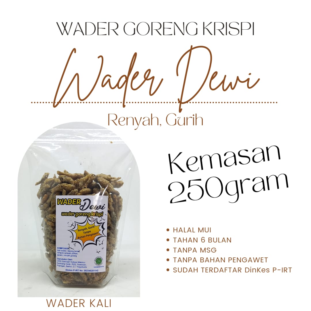 WADER DEWI - IKAN WADER GORENG CRISPY 250GR | Lazada Indonesia