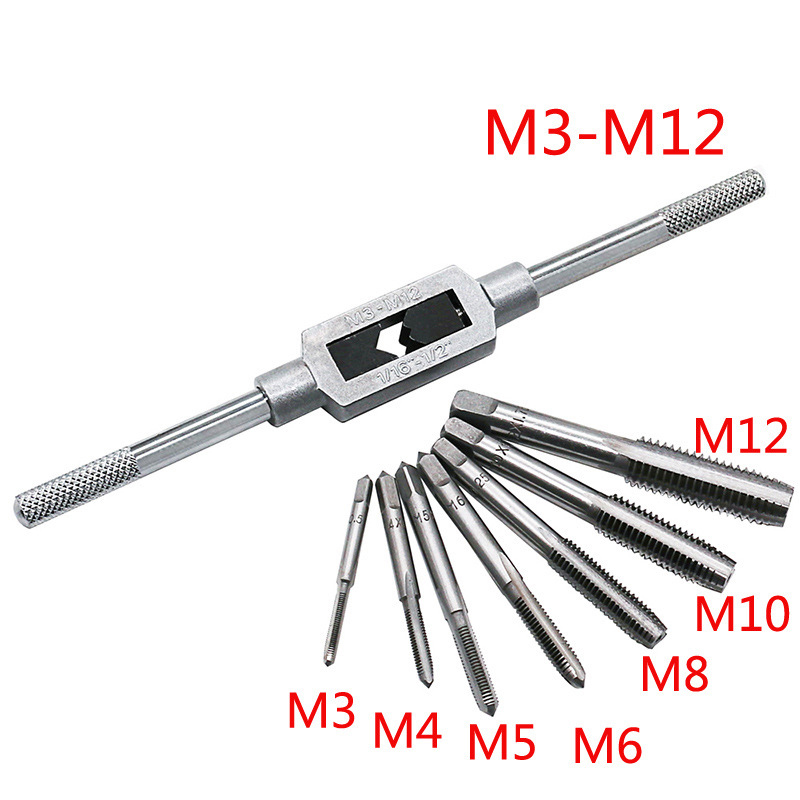 hand tap set 20 pcs 12 Pcs alat snai snei set Pro Mati M6-M12 Baut Mur ...