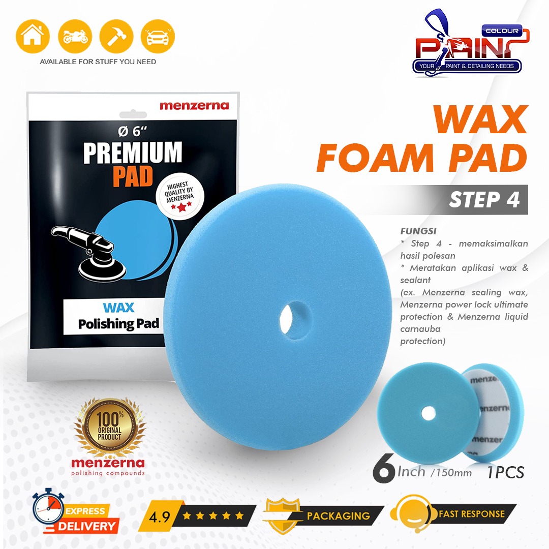 MENZERNA Wax Foam Pad 6 Inch - Polishing Pad 150mm | Lazada Indonesia