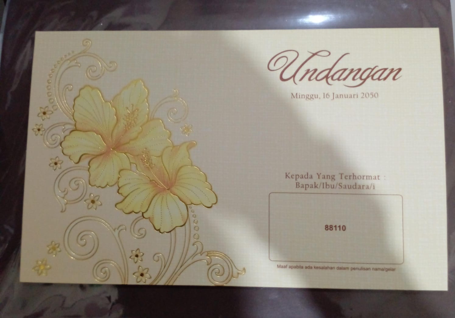 UNDANGAN ERA BARU 88110 UNDANGAN NIKAH UNDANGAN PERNIKAHAN WEDDING CARD ...