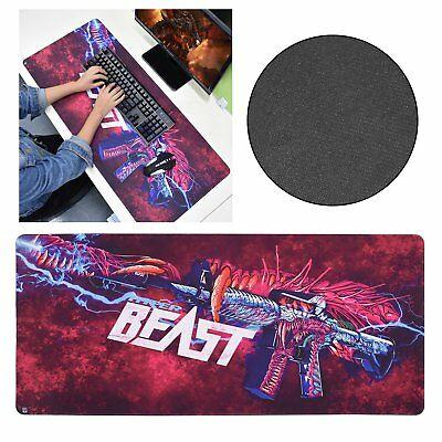 Mousepad Besar Lebar Gaming Mouse Pad Anti Slip Rubber BEAST Uk 80x30 ...