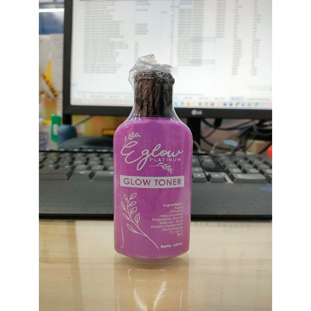 EGLOW PLATINUM SKINCARE FACIAL WASH TONER DAN CREAM PENCERAH WAJAH ...