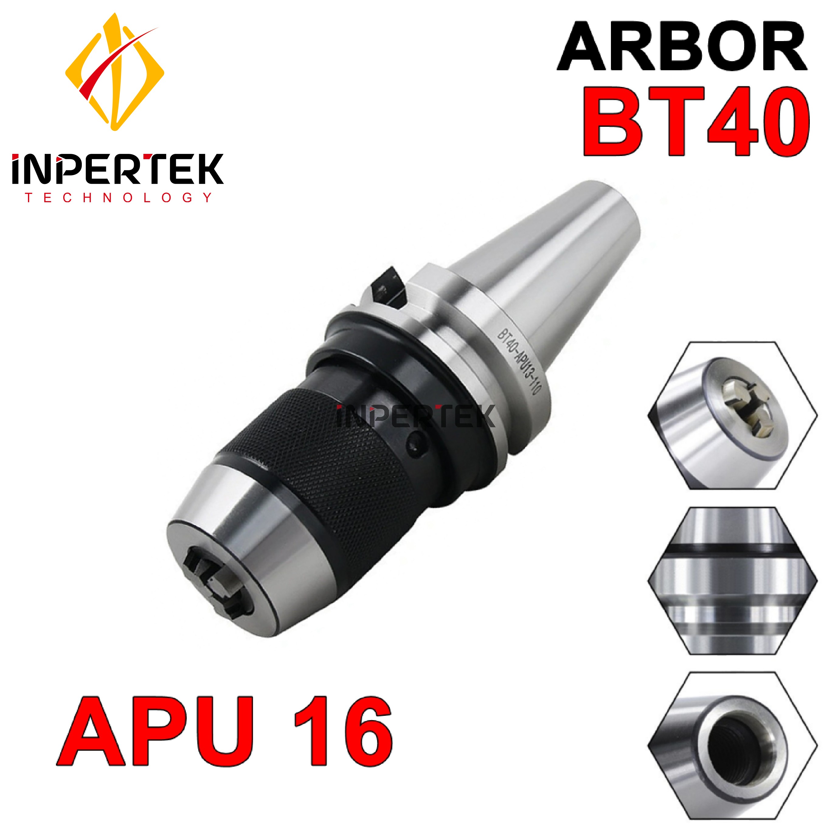 Arbor BT40 APU16 Chuck Drill 16 Arbor Milling CNC Holder BT 40 APU 16 | Lazada Indonesia