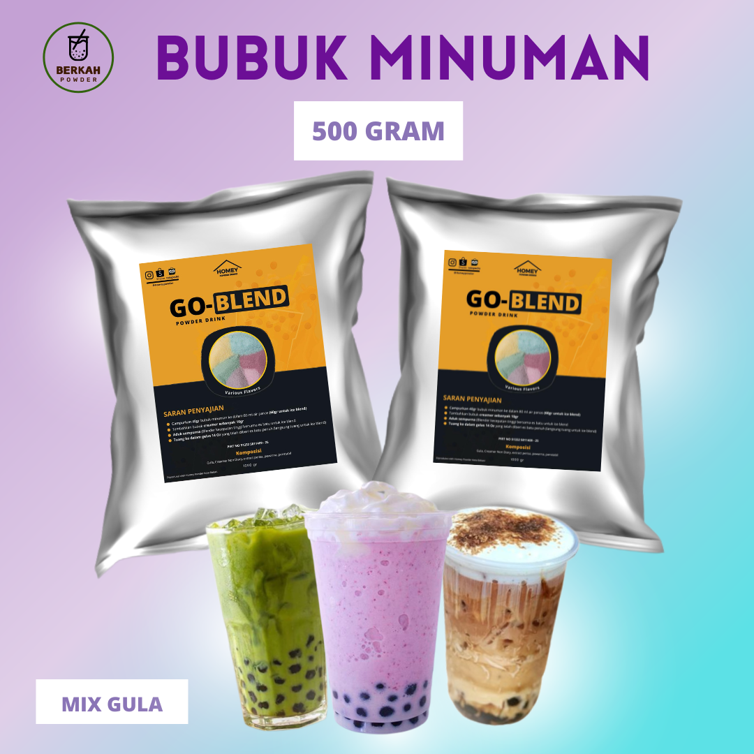 Bubuk Minuman Rasa Kekinian 500 gram /Serbuk Minuman Aneka Rasa Boba Powder drink / Powder ...
