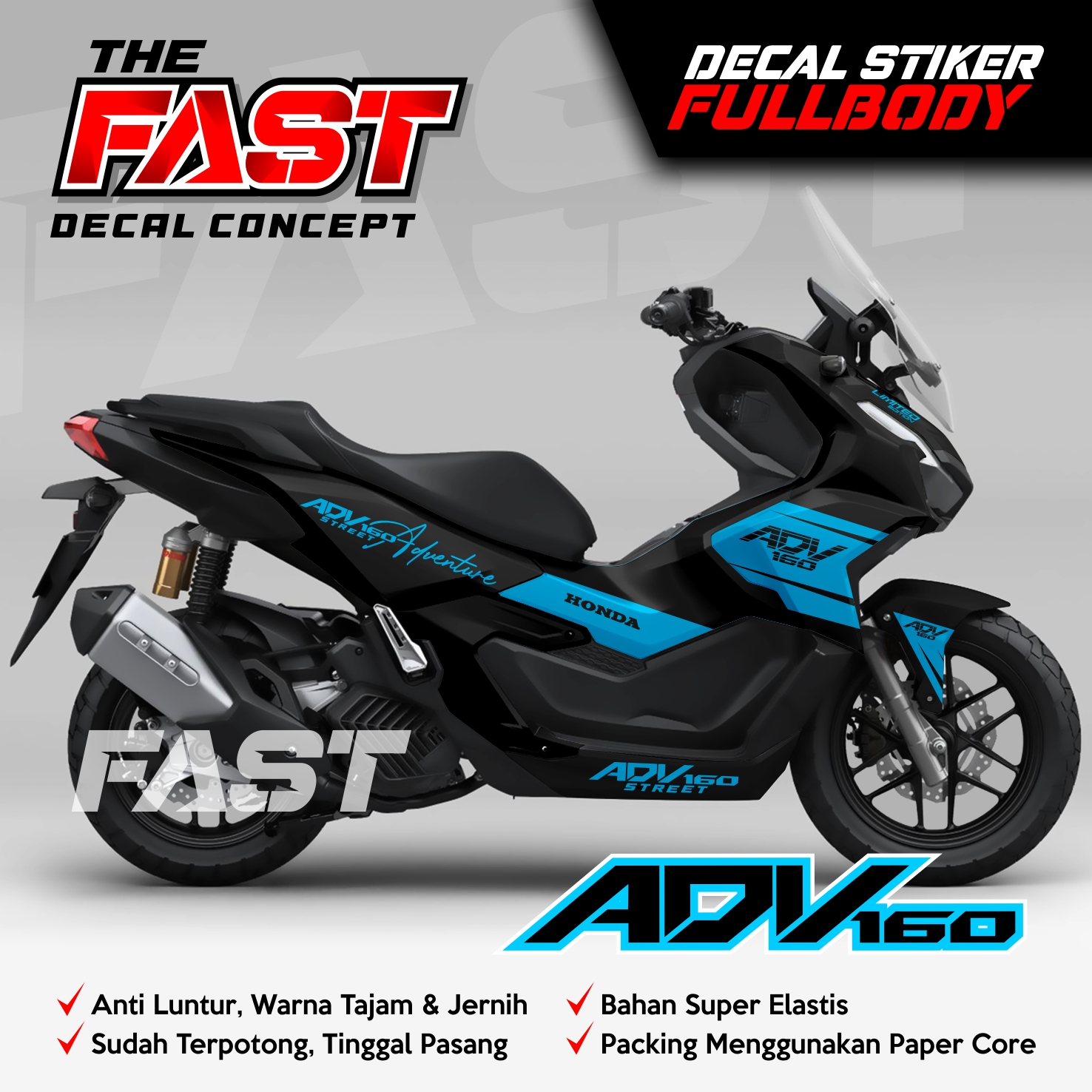 Decal ADV160 Fullbody Adventure Variasi Sticker Striping Decal Yamaha ...