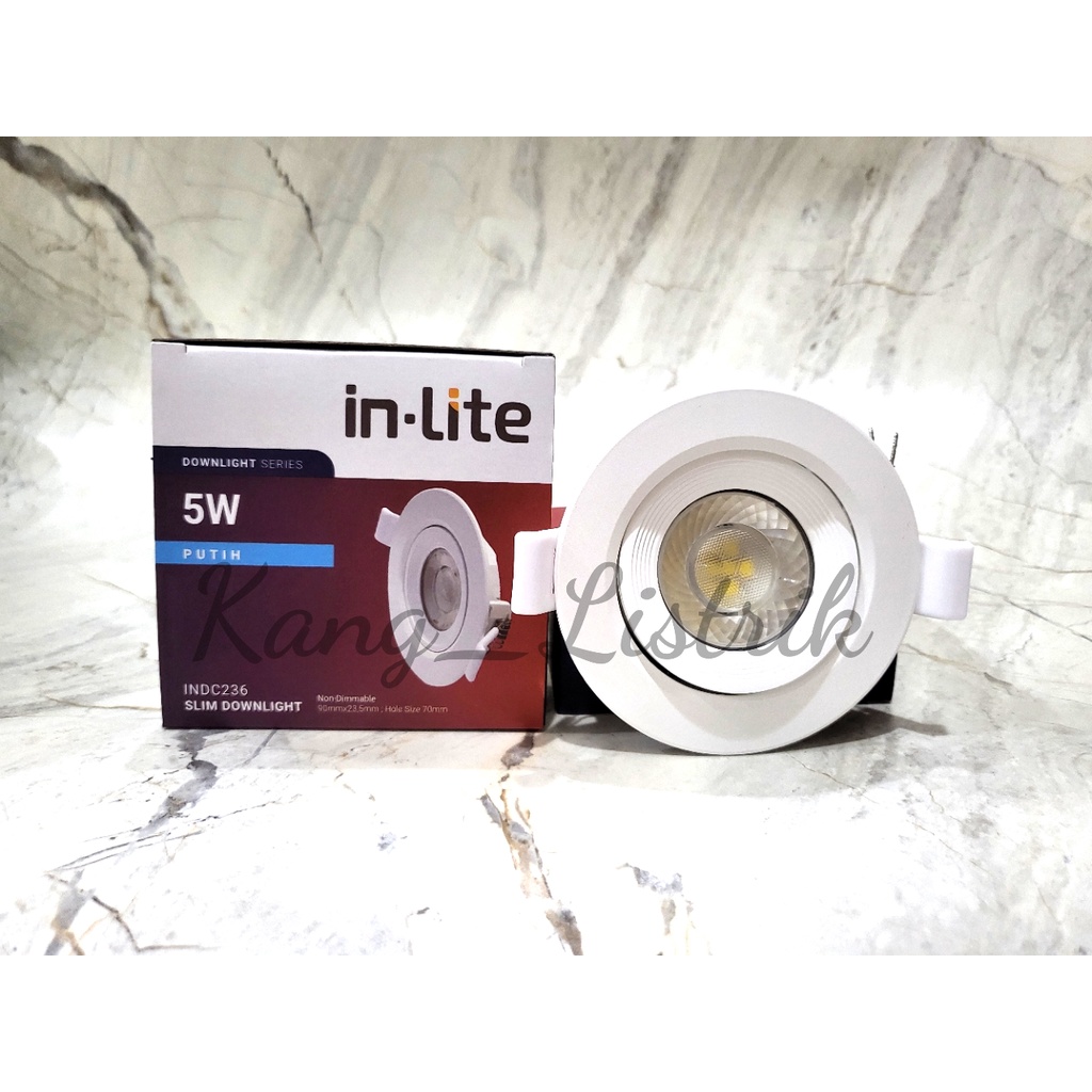 Lampu Spotlight IN-LITE 5 WATT / Downlight LED SPOT Inlite 5W INDC236 ...