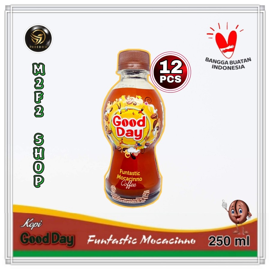 Good Day Funtastic Mocacinno Coffee Botol Pet - 250 ml (Kemasan 12 Pcs ...