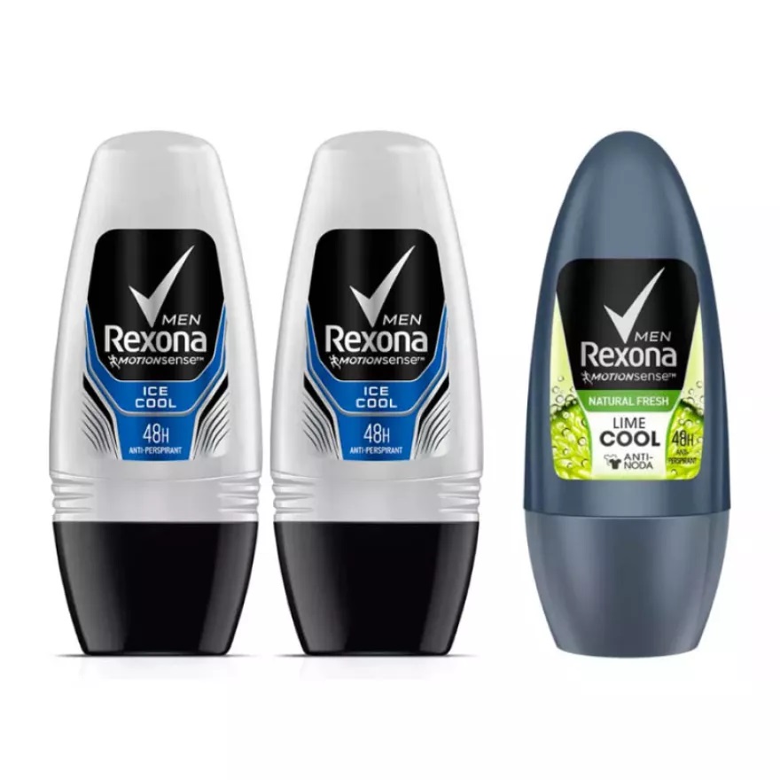REXONA Men Deodorant Roll On Invisible Dry 45ml Twinpack (FREE REXONA Men Deodorant Roll On ...
