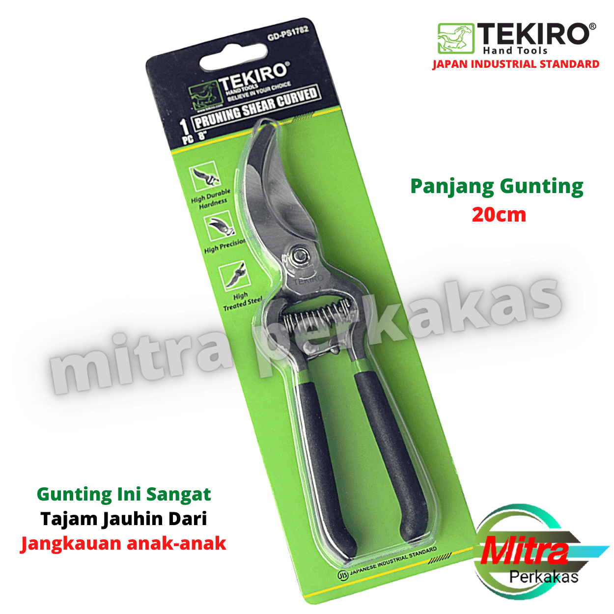 Gunting Dahan Bengkok / Pruning Shear Curved 8" Tekiro | Lazada Indonesia