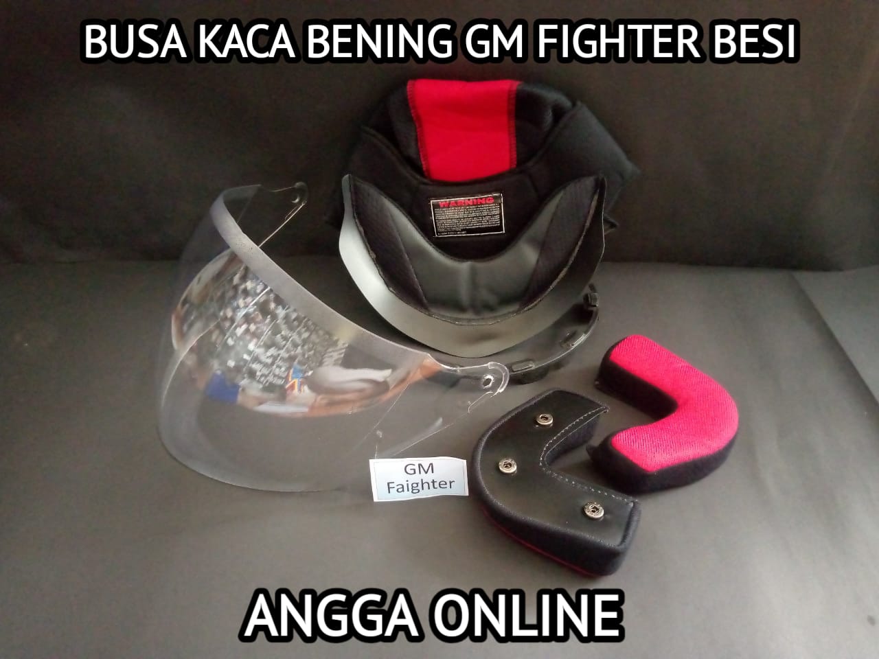 PREMIUM Busa Helm GM Fighter Besi + Kaca Helm GM Fighter | Lazada Indonesia