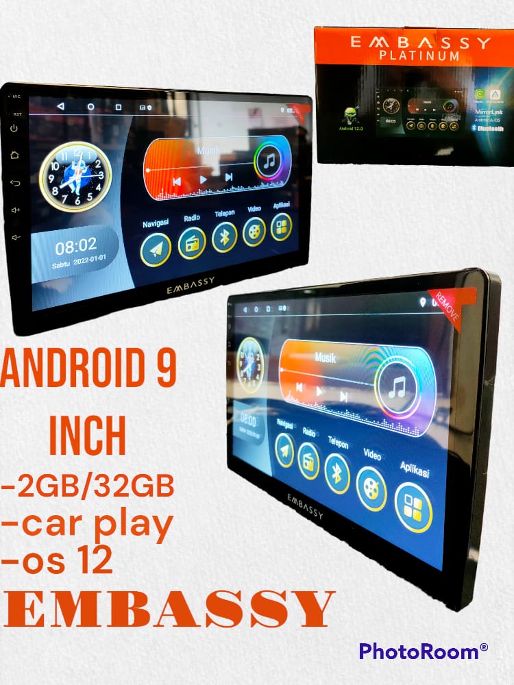 Head Unit Android Embassy 9 Inch | Lazada Indonesia