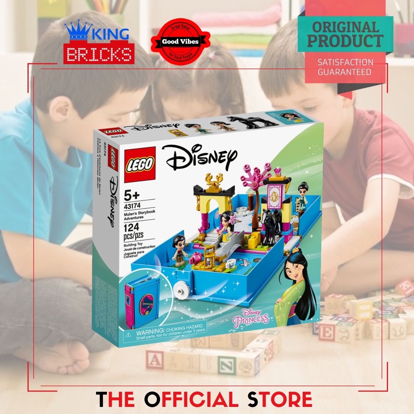 LEGO Original DISNEY 43174 Mulan Storybook Adventures - Mainan Anak ...