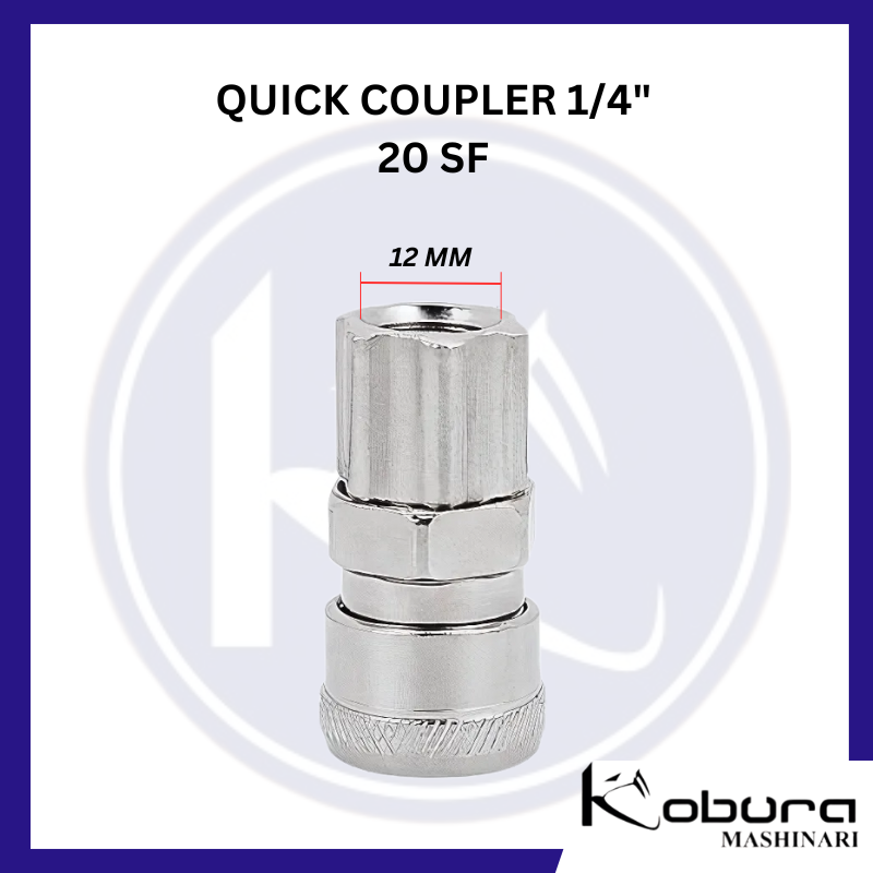 Quick Coupler 20 SF Coupler Connector Female Drat Dalam 1/4" Inch ...