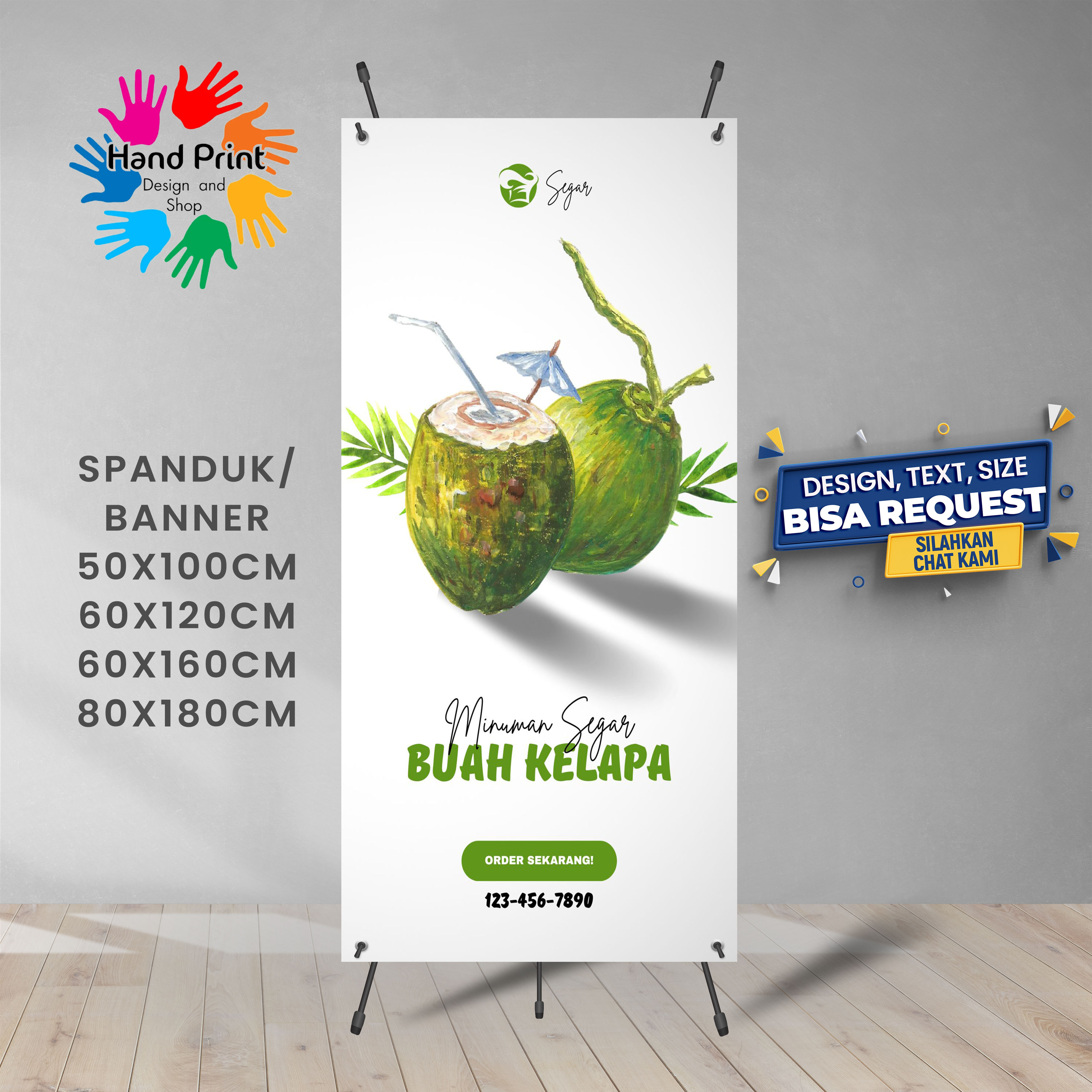 SPANDUK BANNER Es Kelapa Muda Es Degan Hijau Bisa Request Desain ...