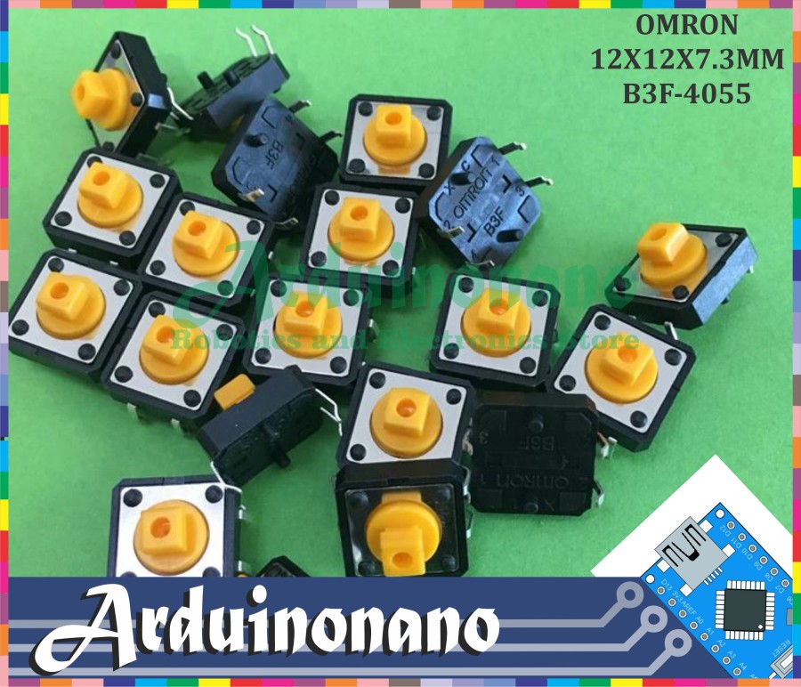 Push Button Omron 12x12x7 3mm Tact Switches Micro Switch B3f 4055