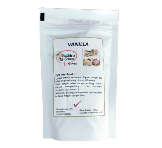 VANILLA Ice Cream Powder 120gr Bubuk Es krim Frizco VANILA Orimoto Mart ...
