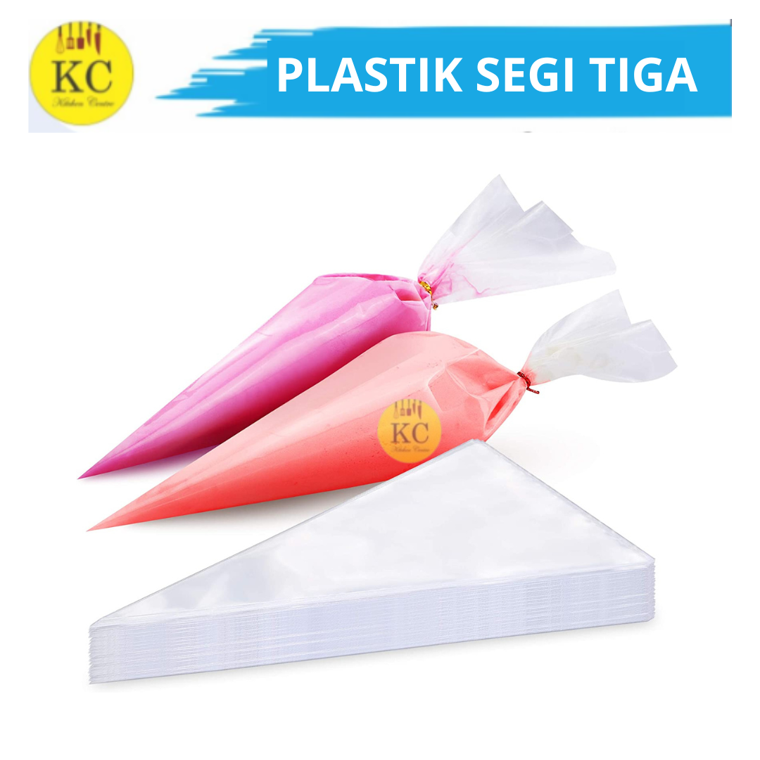Plastik Segitiga Alat Penghias Kue Piping Bag Plastik Penghias Kue ...