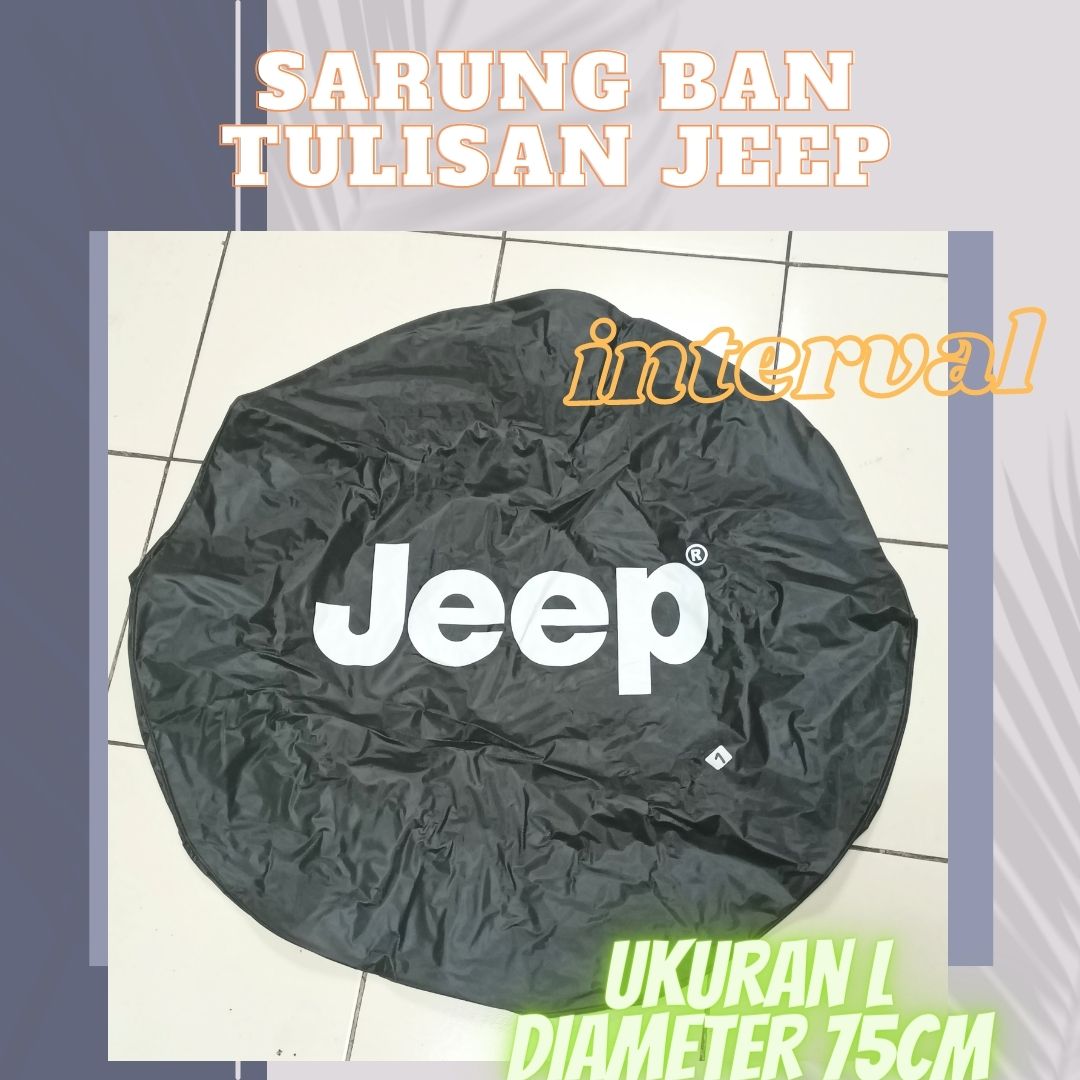 Cover Ban Serep Mobil Terios Xpander Universal Sarung Ban Tulisan JEEP ...