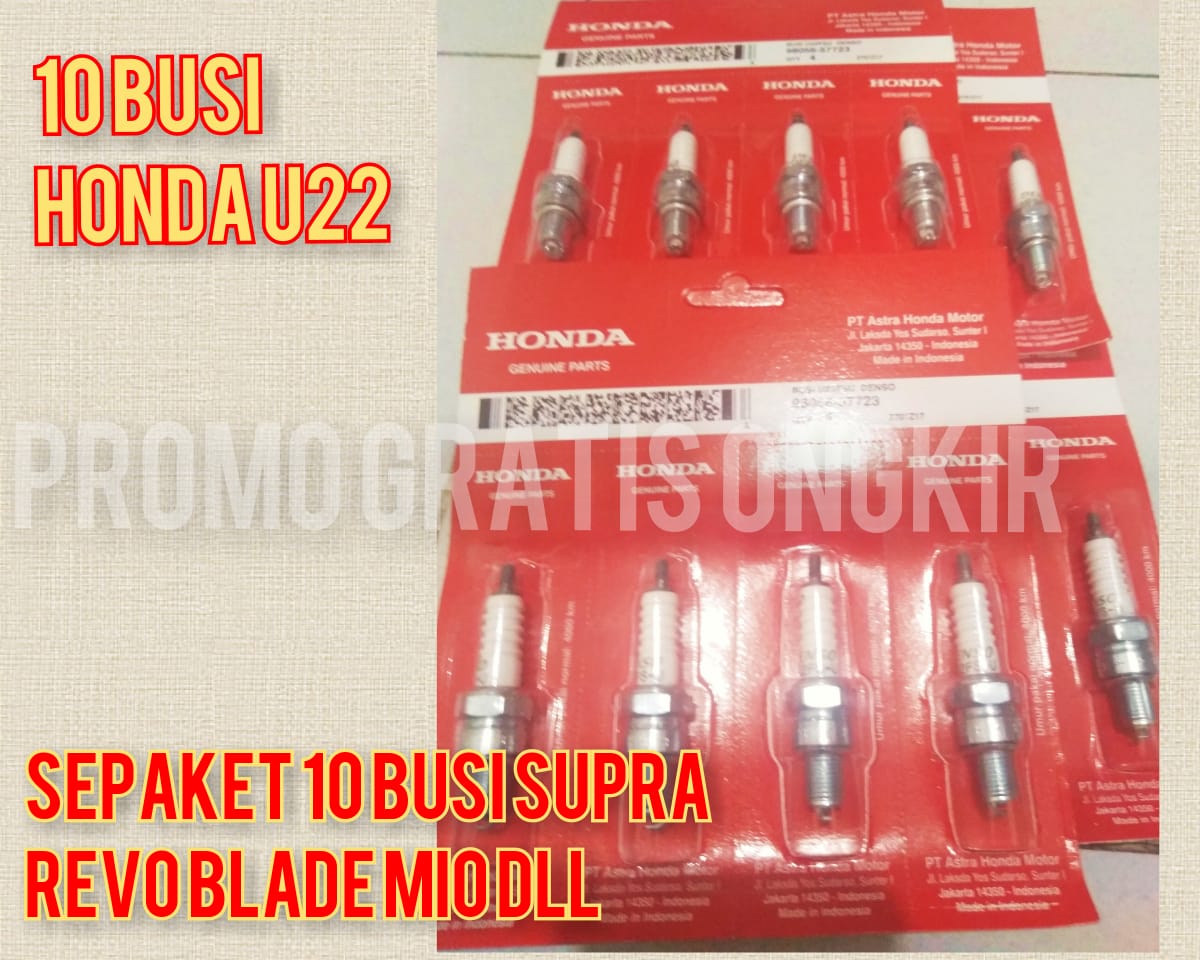 busi Grand honda press u22 isi 10 pcs , busi merek honda press u22fsu ...
