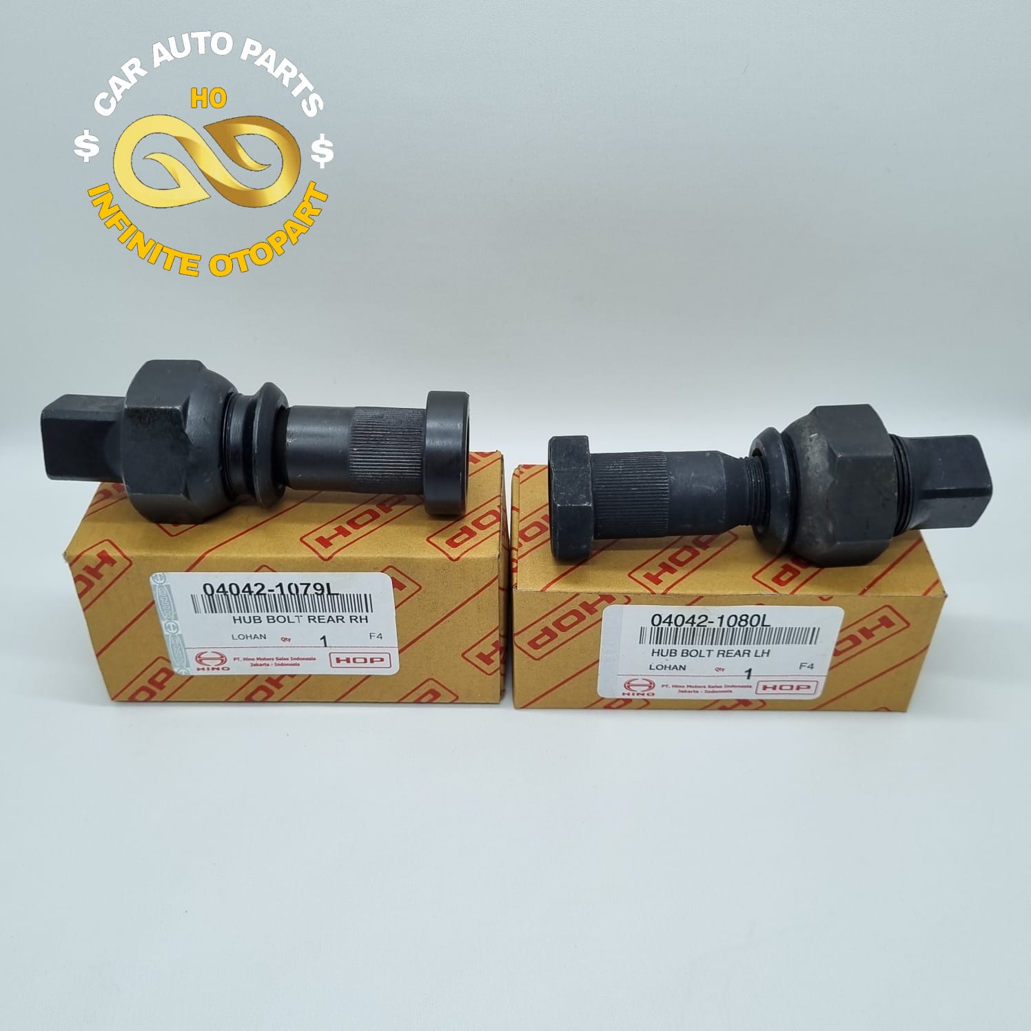 BAUT RODA BELAKANG SET HUB BOLT REAR KANAN RH HOP HINO LOHAN GOOD ...