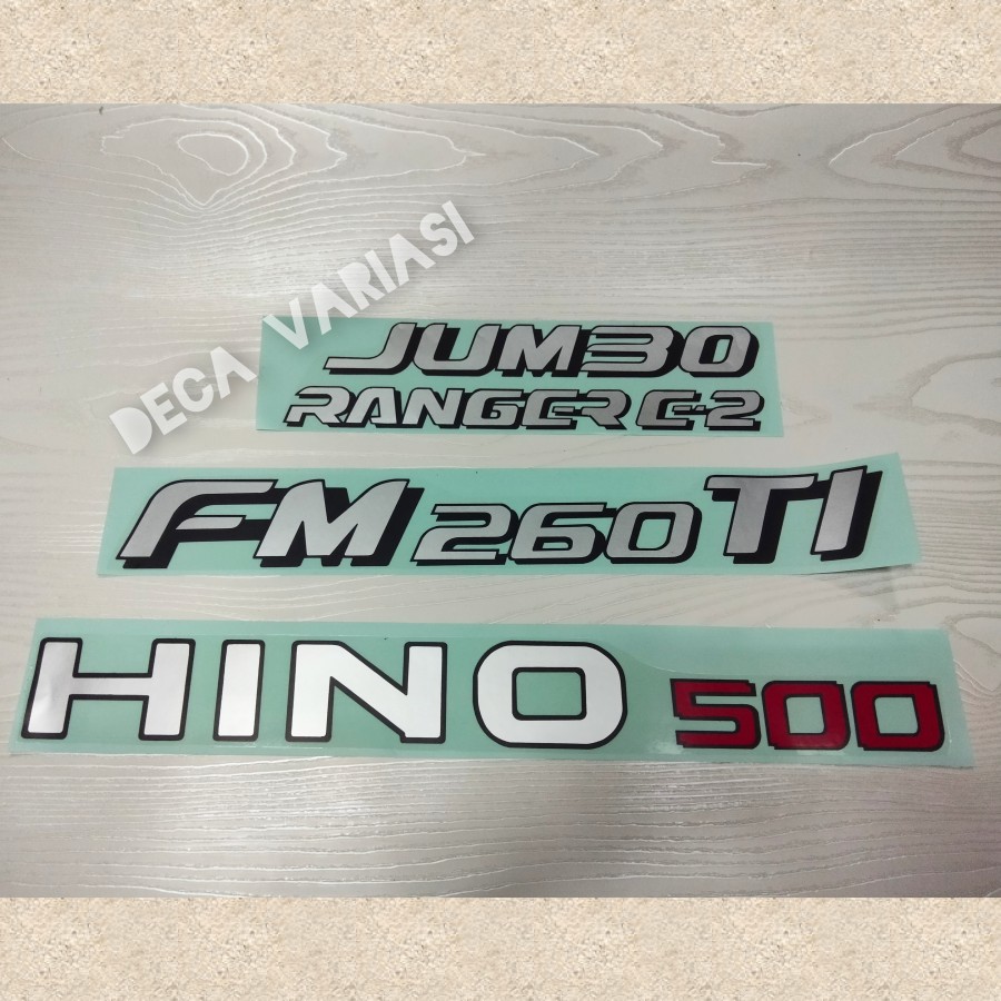 Sticker Mobil Hino 500 Stiker FM 260 TI Jumbo Ranger E2 | Lazada Indonesia