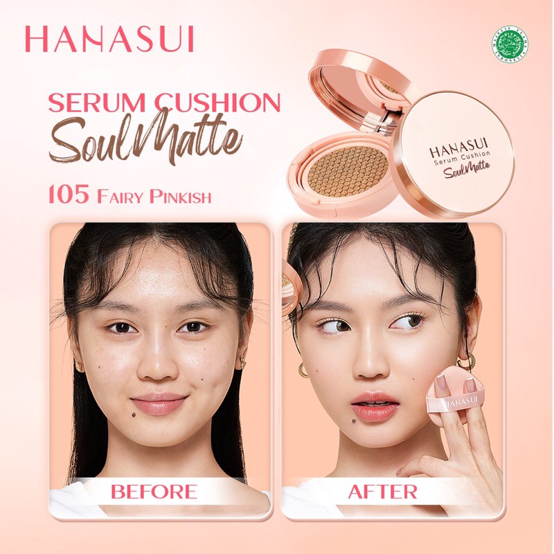 Hanasui Serum Cushion SoulMatte All Shades | Lazada Indonesia