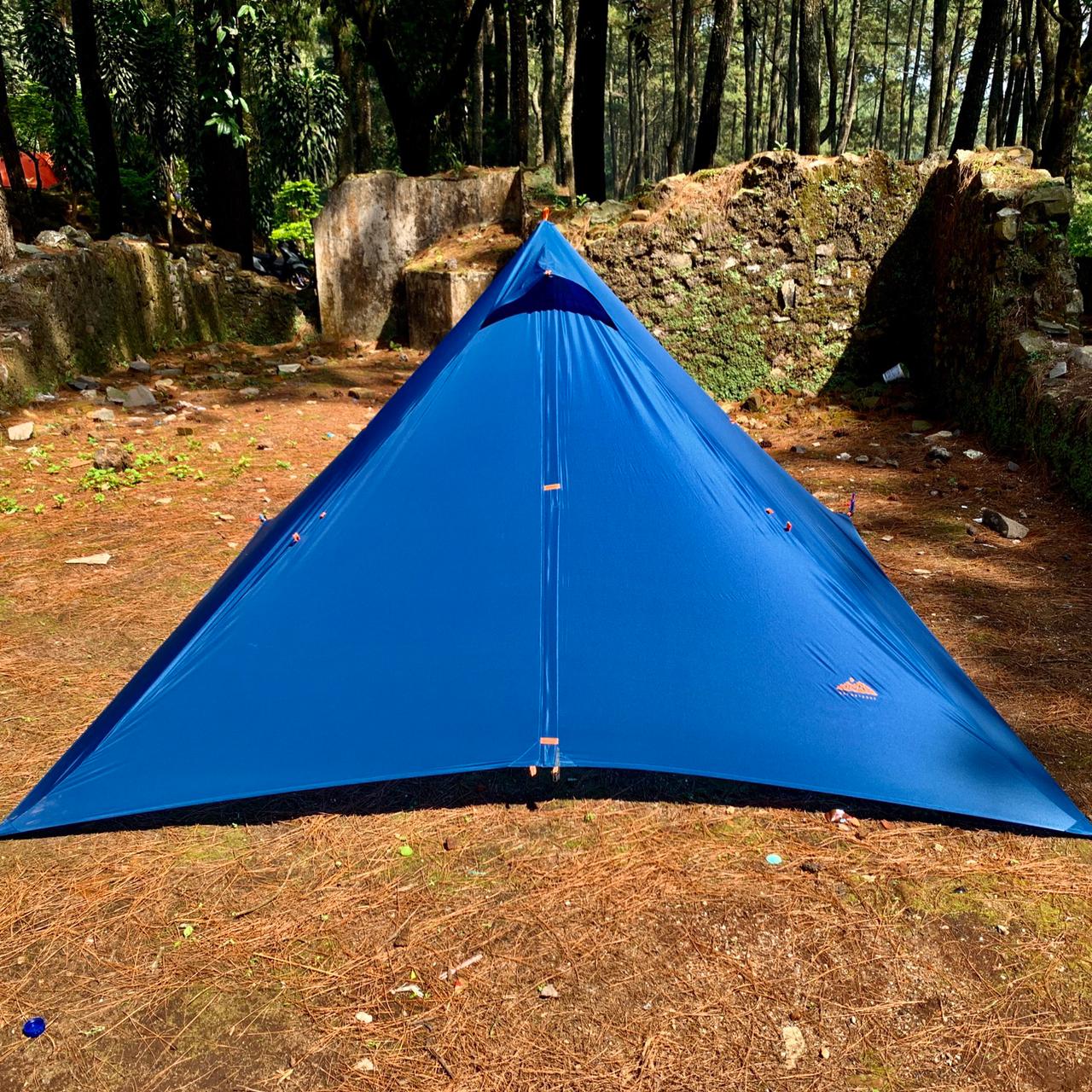 winaya Tarp tent pyramid ultralight kapasitas 2 person iner fullmash ...