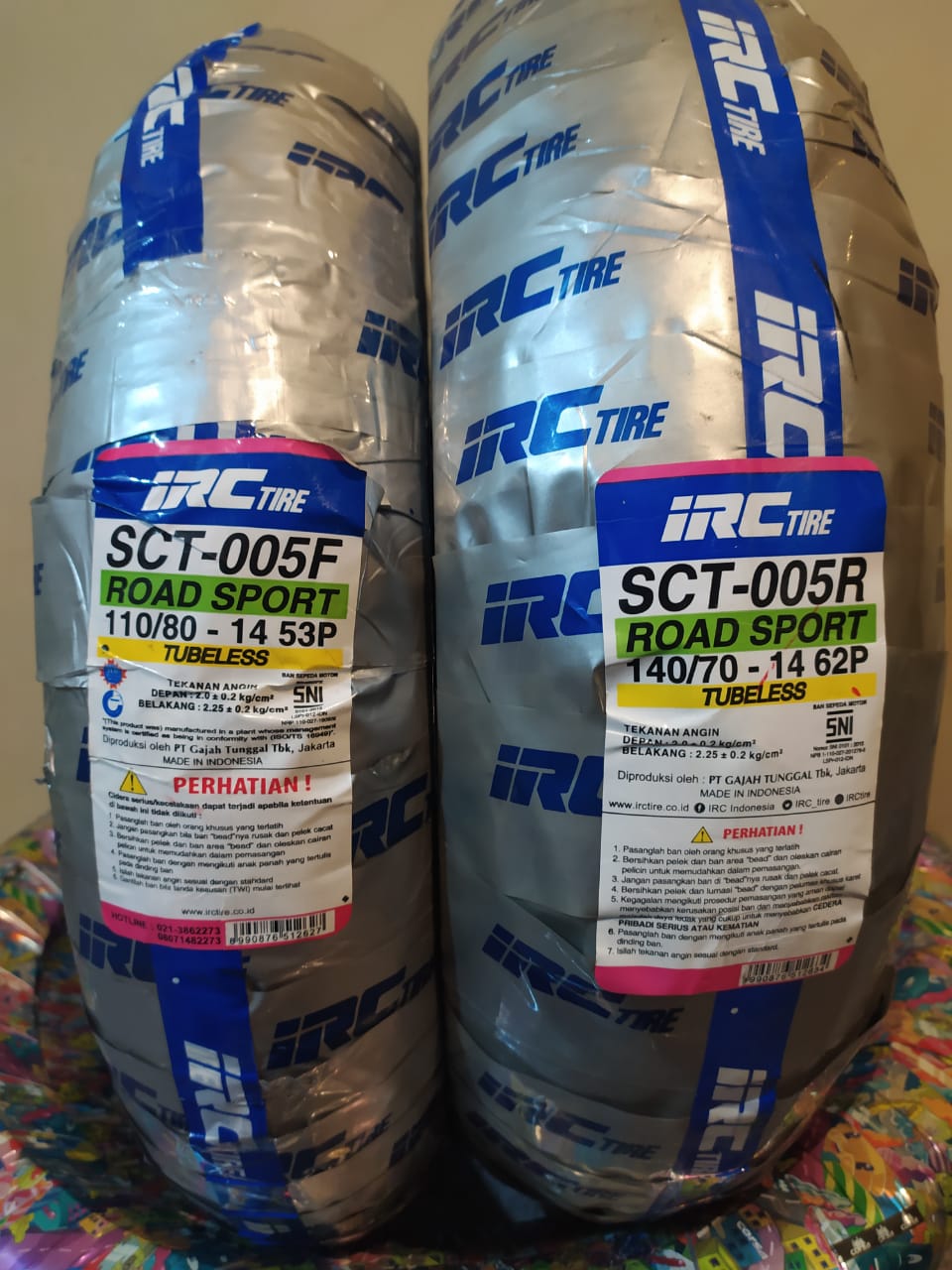 Ban Luar Motor AEROX IRC UKURAN 110/80-14 SCT-005F Tubeless | Lazada ...