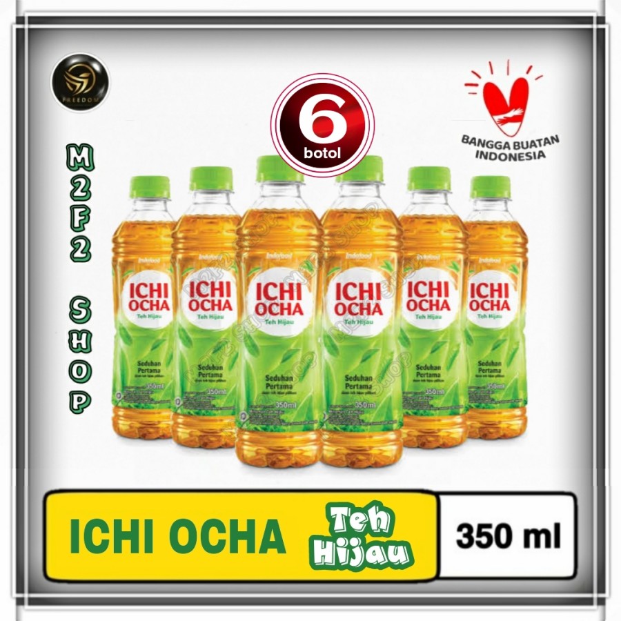 ICHI OCHA Minuman Teh Hijau Botol Plastik Pet - 350 ml (Kemasan 6 Pcs ...