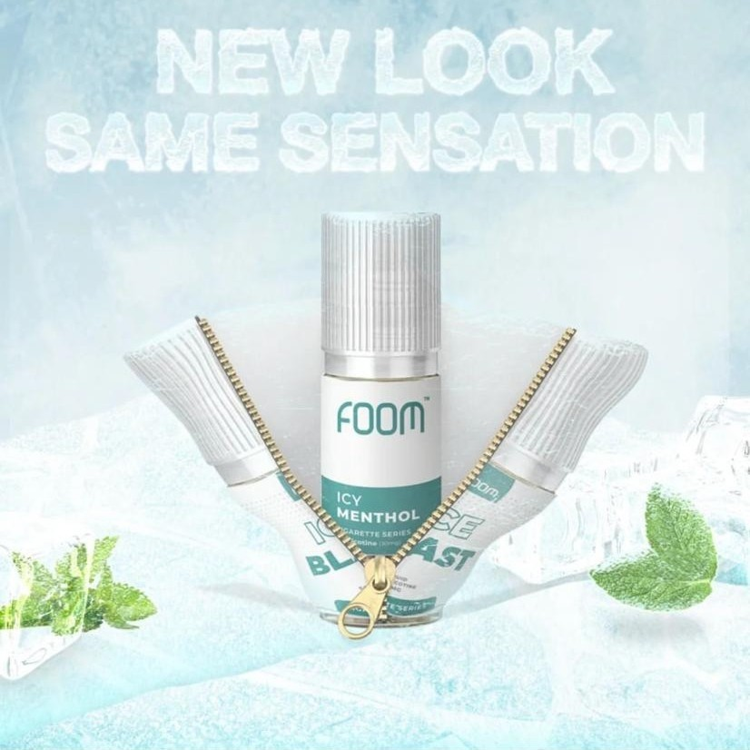 FOOM CIGARETTE SERIES LIQUID SALT NICOTINE 30ML ICY MENTHOL ICE BLAST ...
