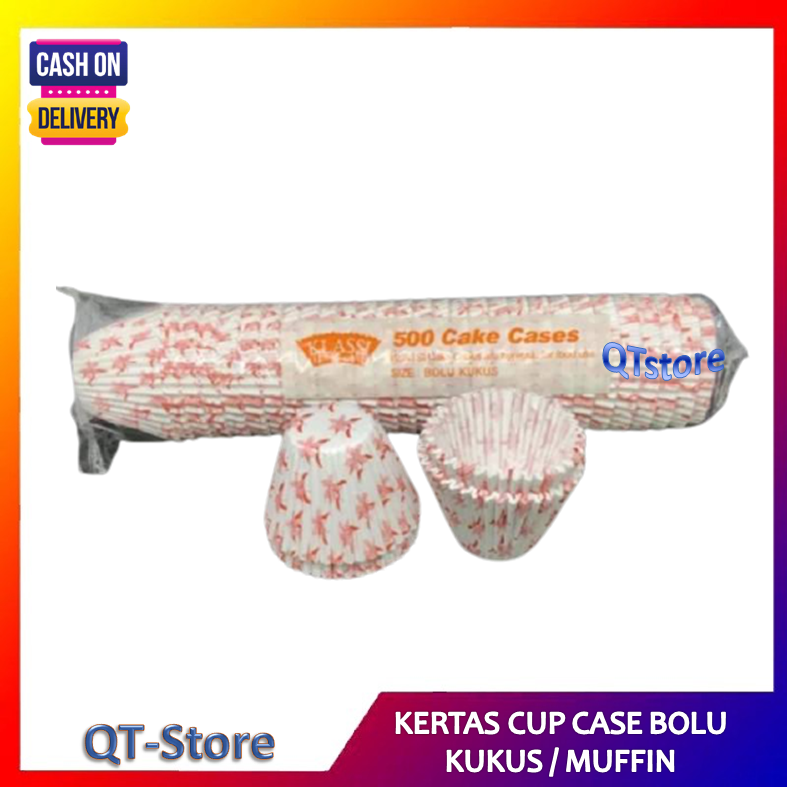 Kertas Cup Case Bolu Kukus / Muffin isi 500 pcs Ukuran Sedang 9.5 Cm ...