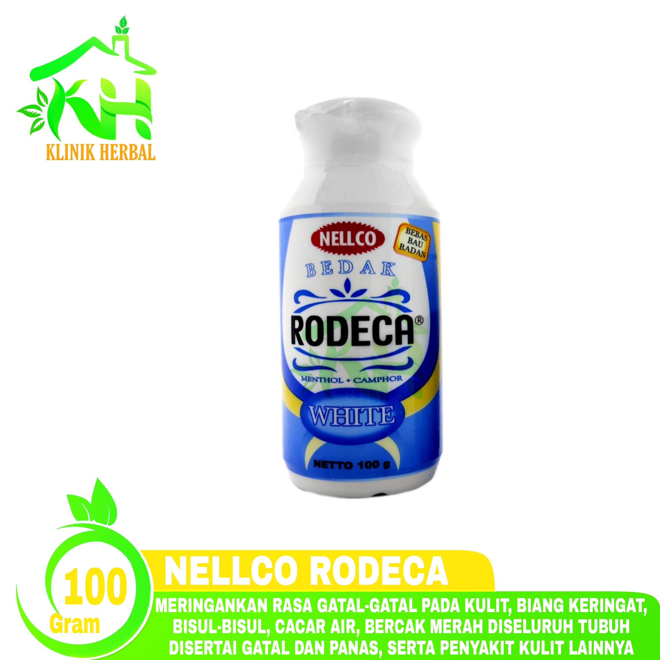 Nelco Bedak Rodeca White - Bedak Gatal | Lazada Indonesia