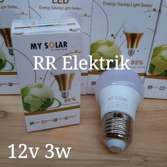 Bohlam Lampu Dc 12v 3w My Solar Putih 3 Watt | Lazada Indonesia