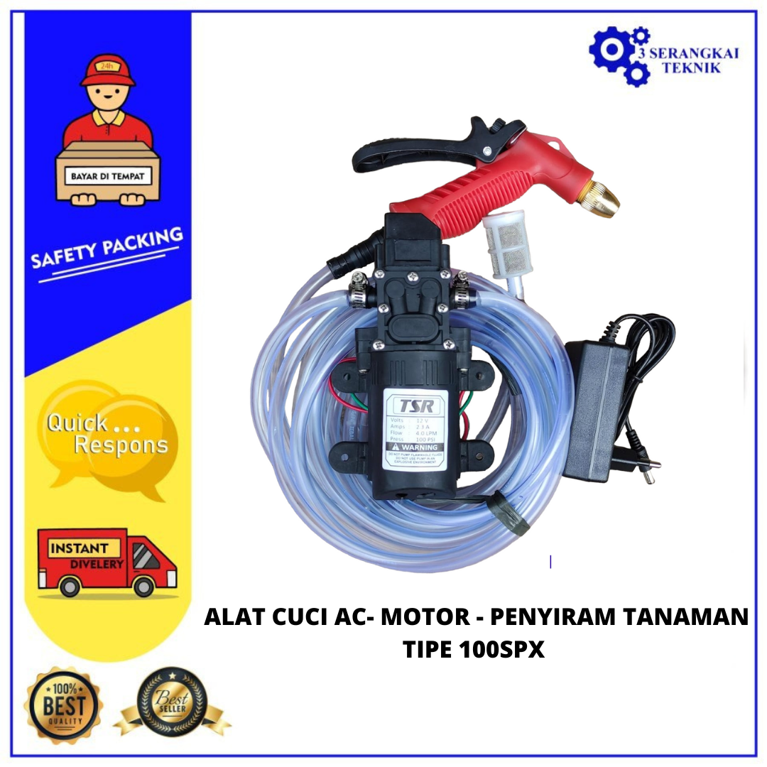 [100SPX] Alat Cuci AC Stim Motor Penyiram Tanaman 100 Psi | Lazada ...