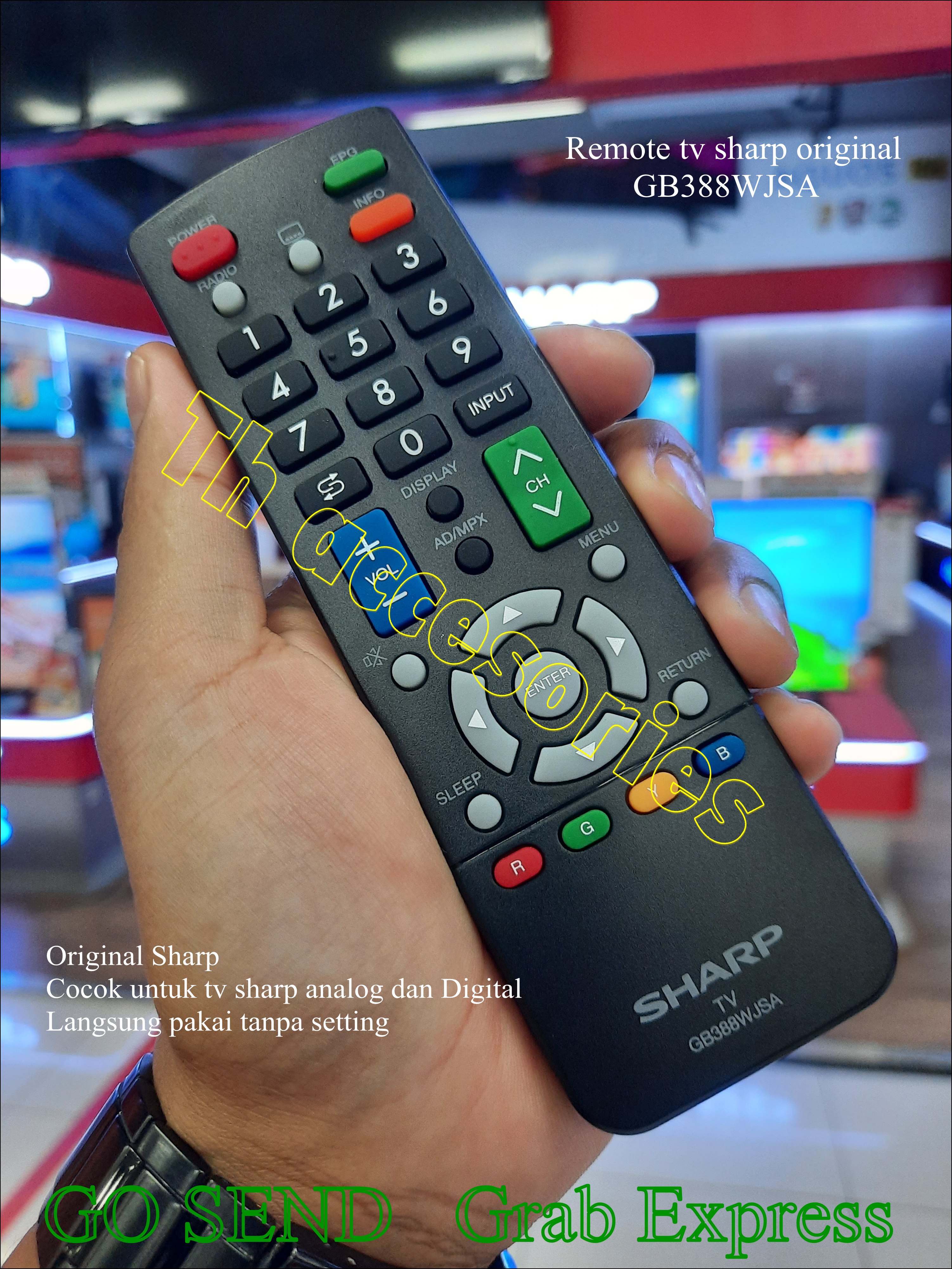 Remote tv Sharp Analog dan Digital tv Original GB388WJSA | Lazada Indonesia