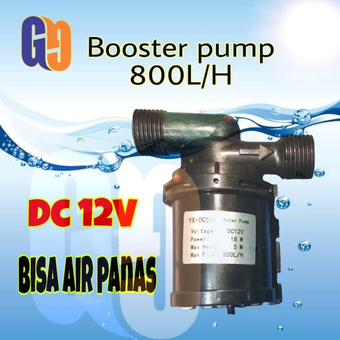 Pompa Air Booster Dc Pompa Dorong Air Panas 800l H Lazada Indonesia