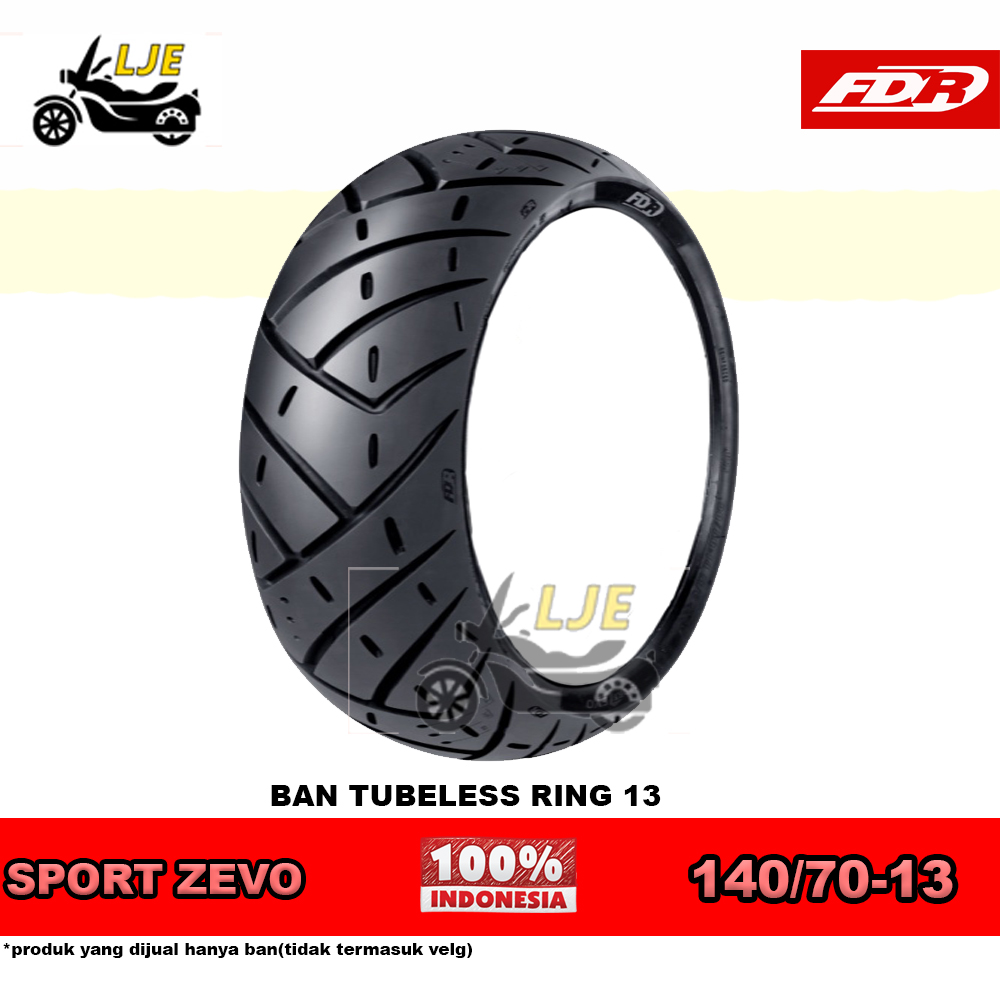 Ban Motor Nmax FDR 140/70-13 Sport Zevo Tubeless Ring 13 - Ban Baru ...