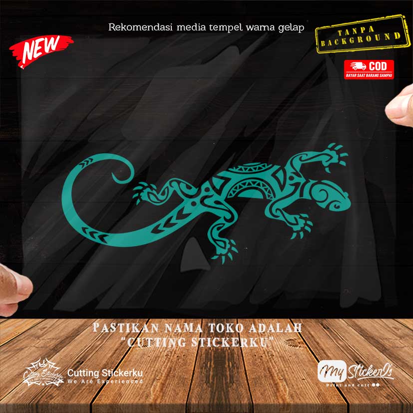 Cicak House Lizard Cutting Sticker Variasi Motor Mobil Stiker Tato ...