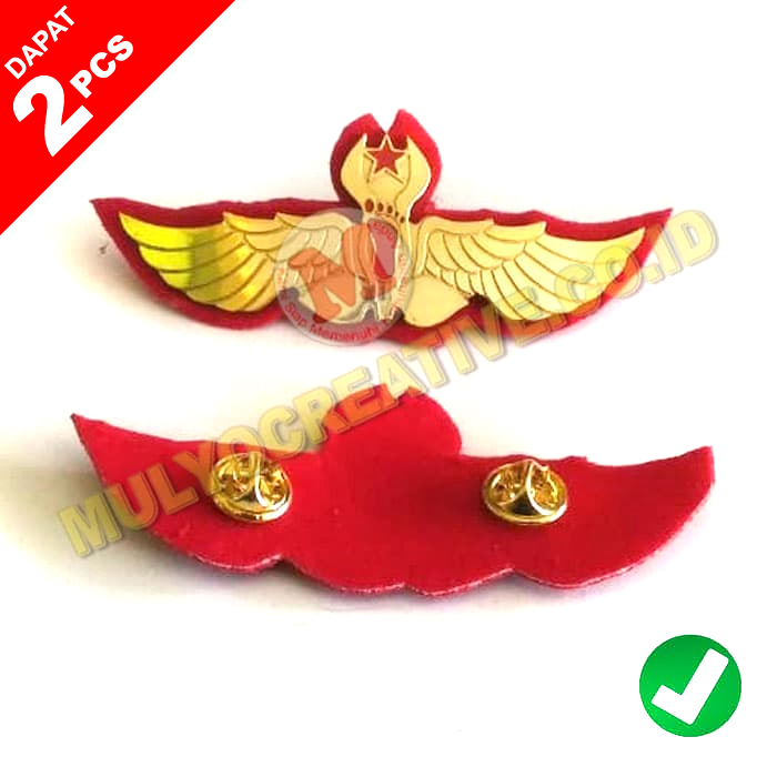 Lencana Tapak Tilas Warna Merah - Wing Tapak Merah Pramuka / 2pcs ...