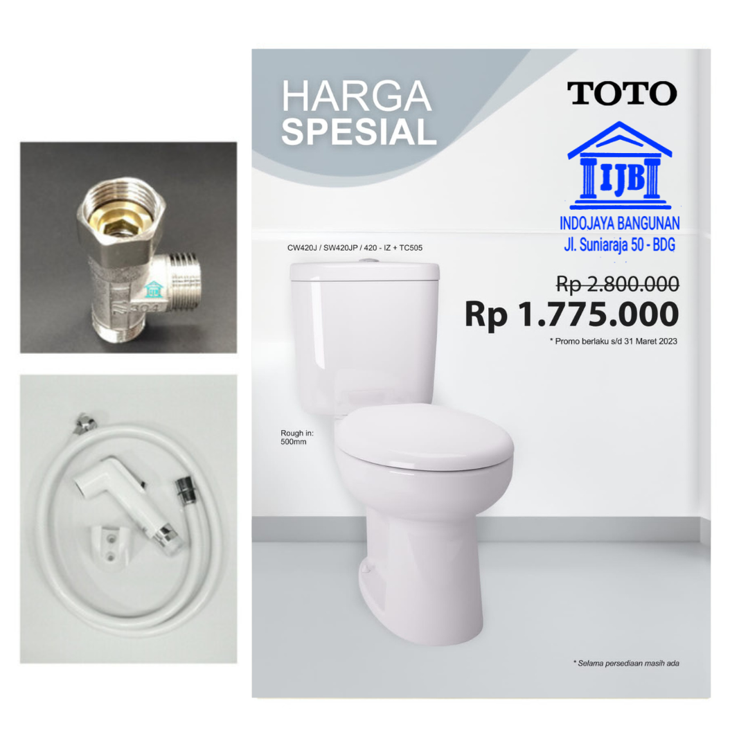 Closet Kloset Toilet Duduk TOTO CW 420 J / CW420J | Lazada Indonesia