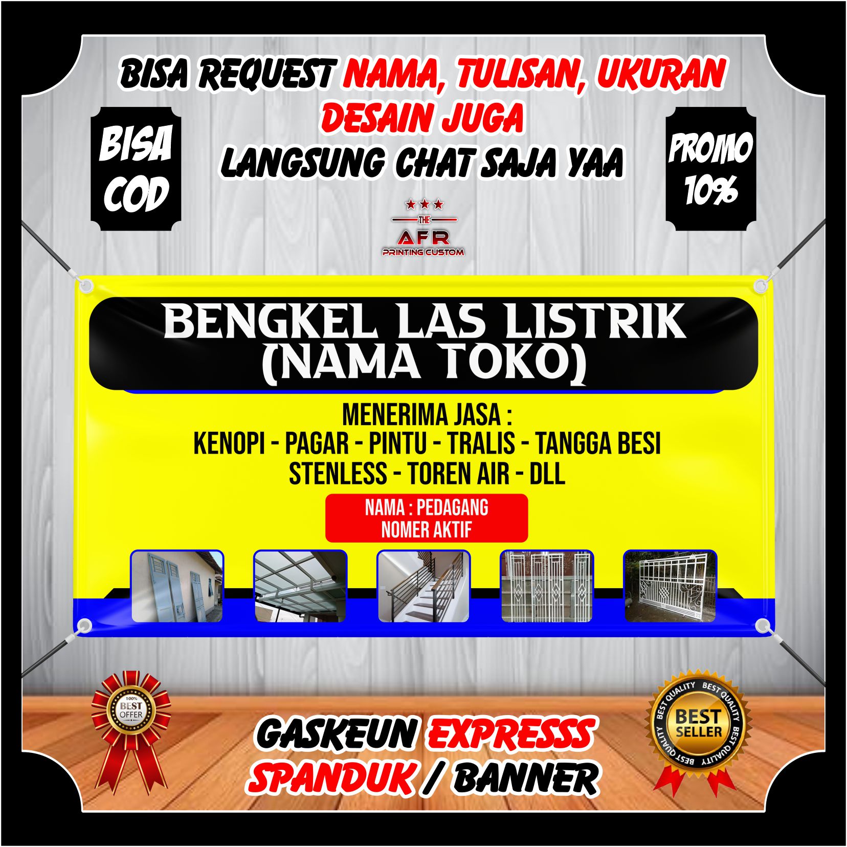 Spanduk Banner Bengkel Las Listrik / Banner Benner Jasa Toko Las ...