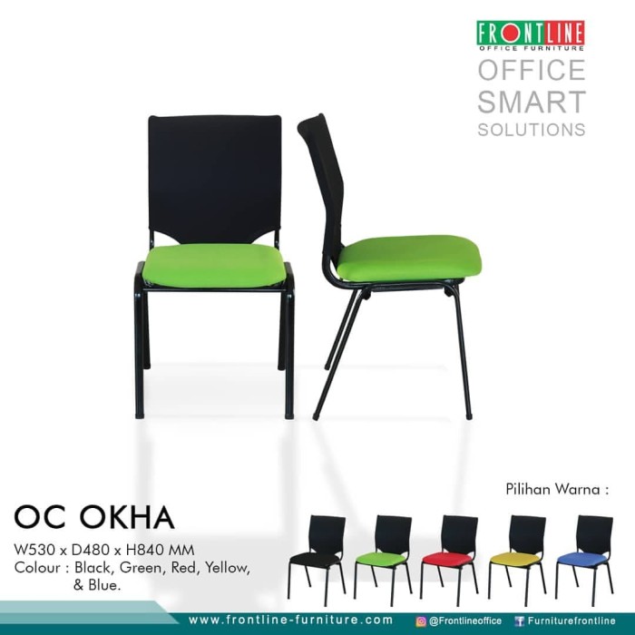 kursi kantor kursi kerja kursi staff office chair OC OKHA FRONTLINE ...