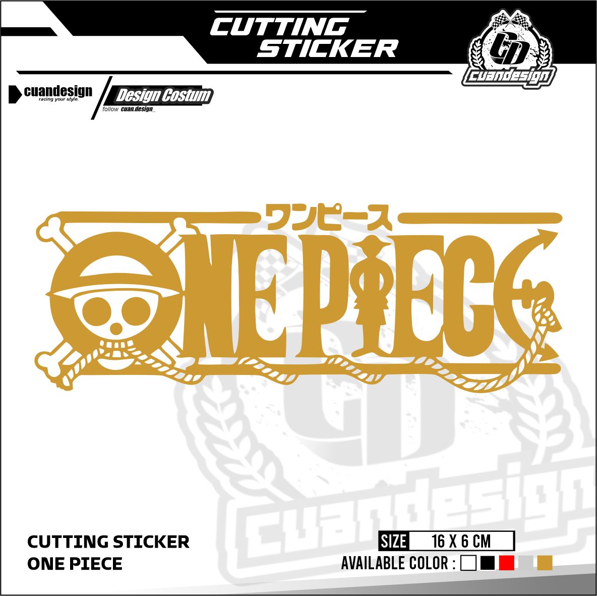 CUTTING STICKER ANIME ONE PIECE TEXT LOGO SMALL | STIKER CUTTING LOGO ...