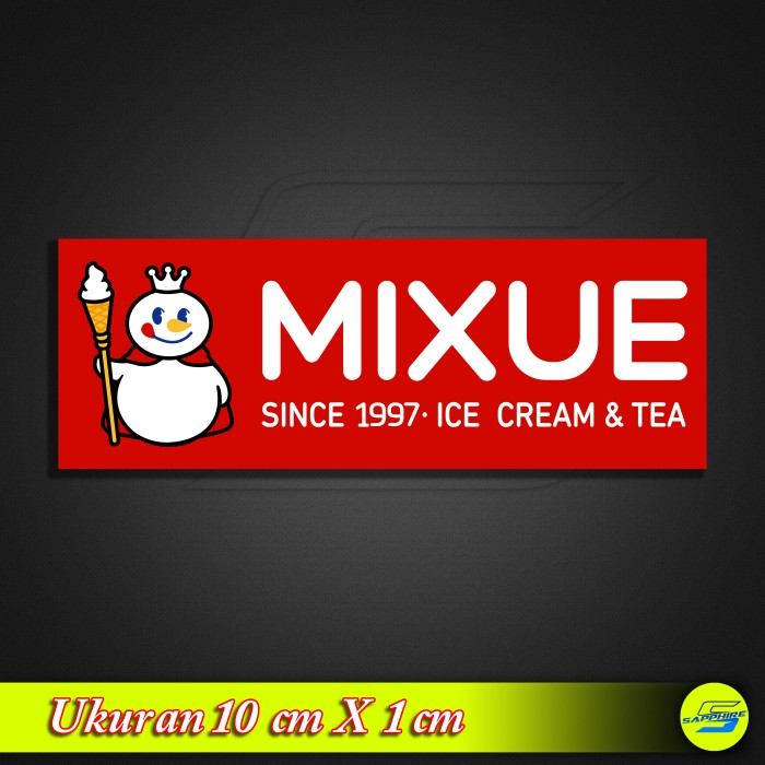 Stiker MIXUE Sticker Logo Mixue Ice Cream & Tea 1997 - Lingkaran ...