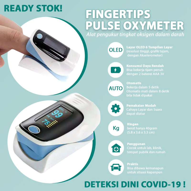 PROMO BELANJA TERMURAH Oksimeter SpO2 Digital Terbaru 2022 Alat ...