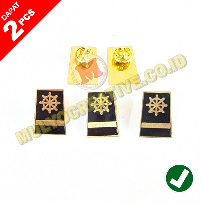 Pin Krah Pelaut Tingkat 1 Pin Bros Kerah Atribut Pelaut Murah | Lazada ...