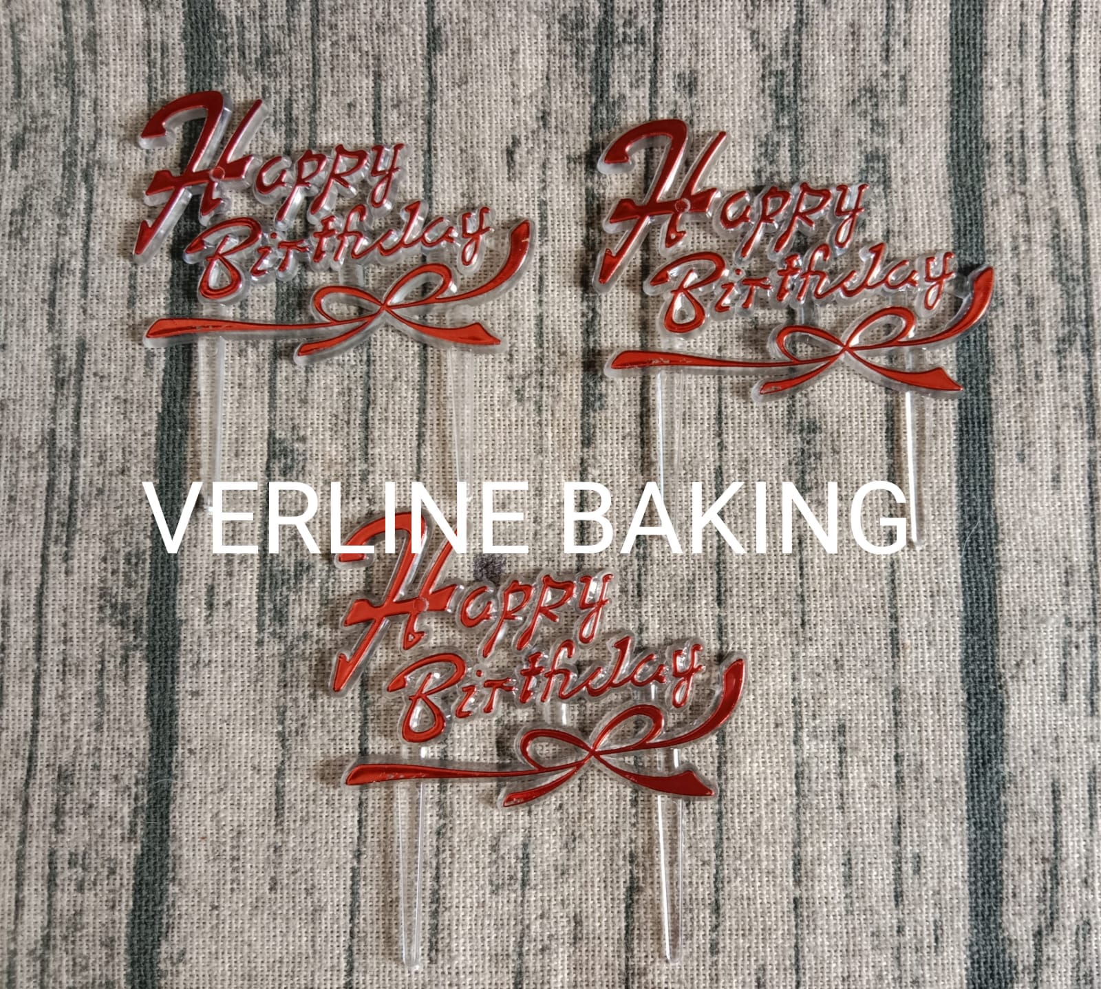 TOPPER CAKE HAPPY BIRTHDAY MERAH TOPPER KUE HBD TUSUKAN KUE HAPPY ...