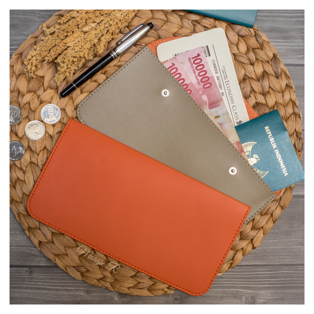 Dompet Travel Multifungsi - Travel Wallet Organizer - Passport Bag ...