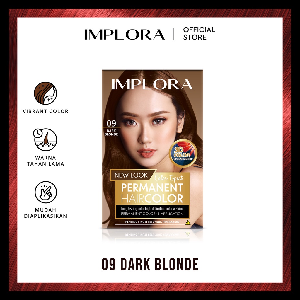 IMPLORA NEW LOOK PERMANENT HAIR COLOR - IMPLORA CAT RAMBUT | Lazada ...